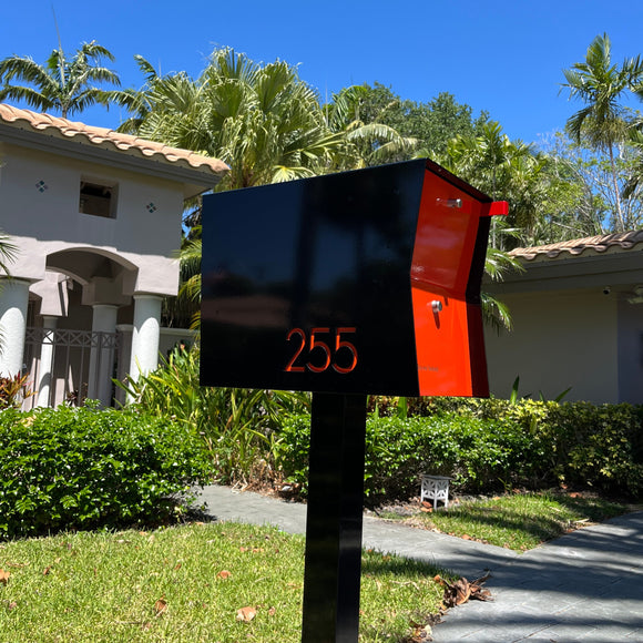 Modern Mailbox | Locking Package Dropbox in Jet Black – TedStuff.com