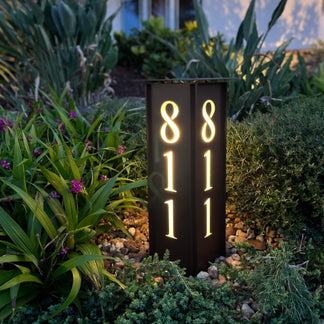 Garden Light |27 inch Address Marker Landscape Light | TedStuff