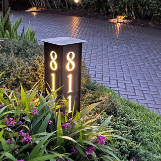 Garden Light |27 inch Address Marker Landscape Light | TedStuff