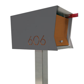 Modern Mailbox | Contemporary Designed Mailbox in Grey | TedStuff