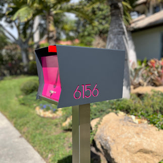 Modern Mailbox | Contemporary Designed Mailbox in Grey | TedStuff